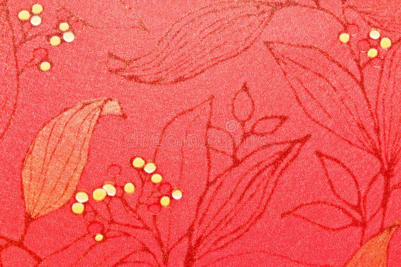 Abstract Leaf Red Wallpaper Stock Image - Image of colorful, antique ...
