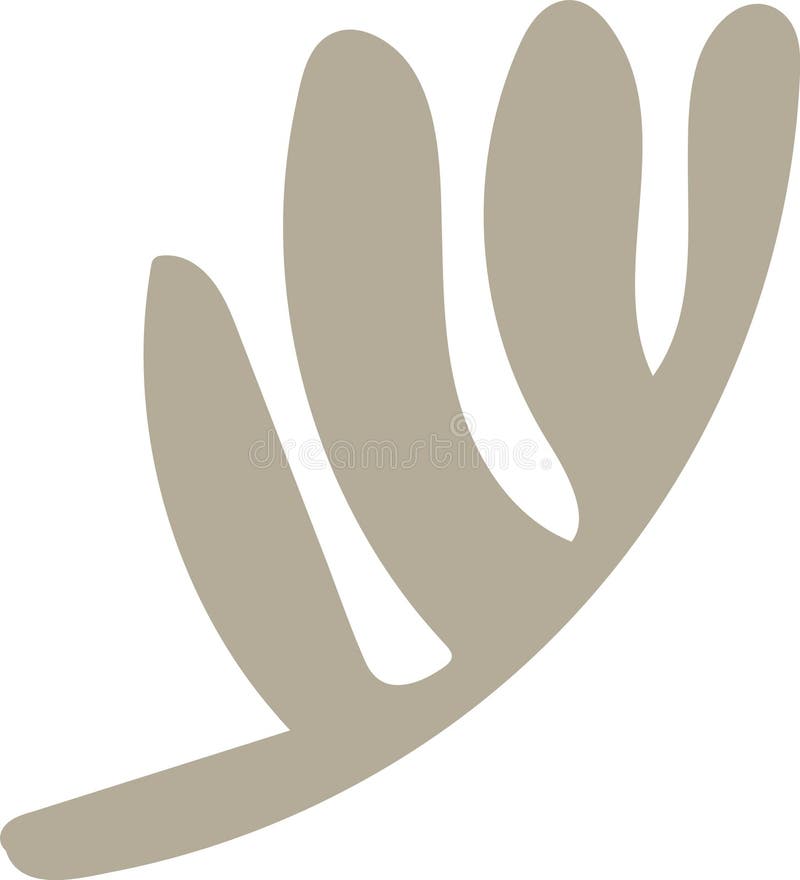 Abstract Leaf Silhouette stock illustration. Illustration of graphic ...