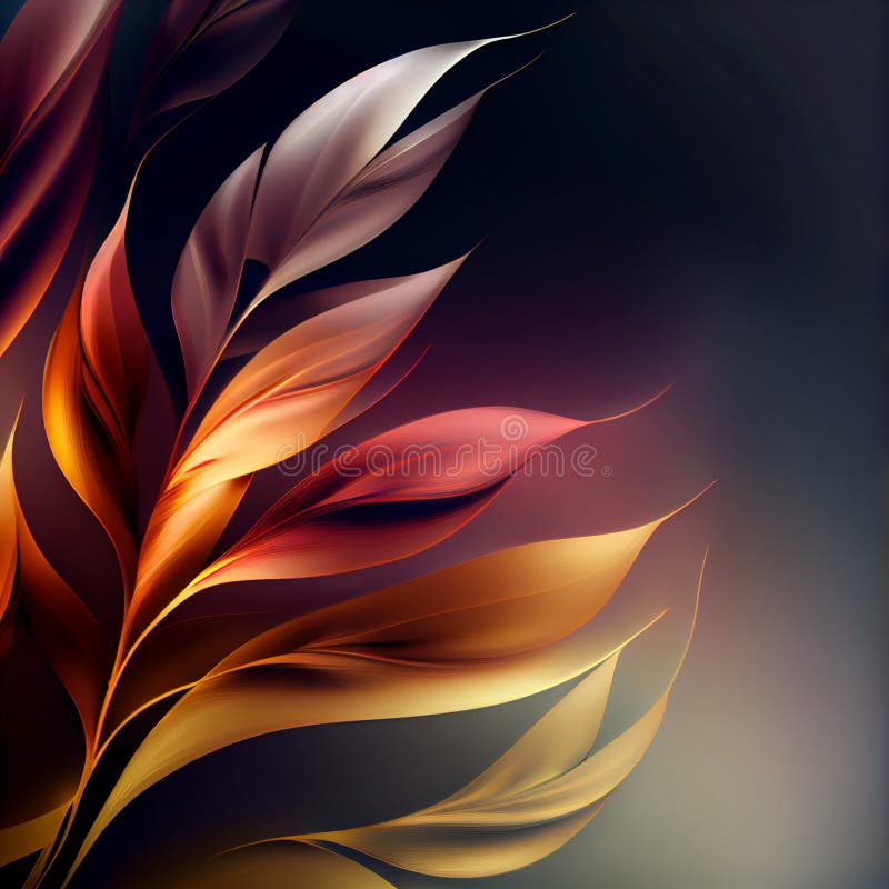 Abstract Leaf Soft Gradient Wallpaper Stock Illustration - Illustration ...