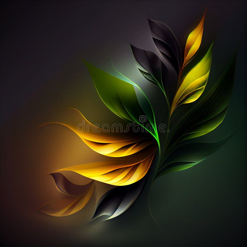 Abstract Leaf Soft Gradient Wallpaper Stock Illustration - Illustration ...
