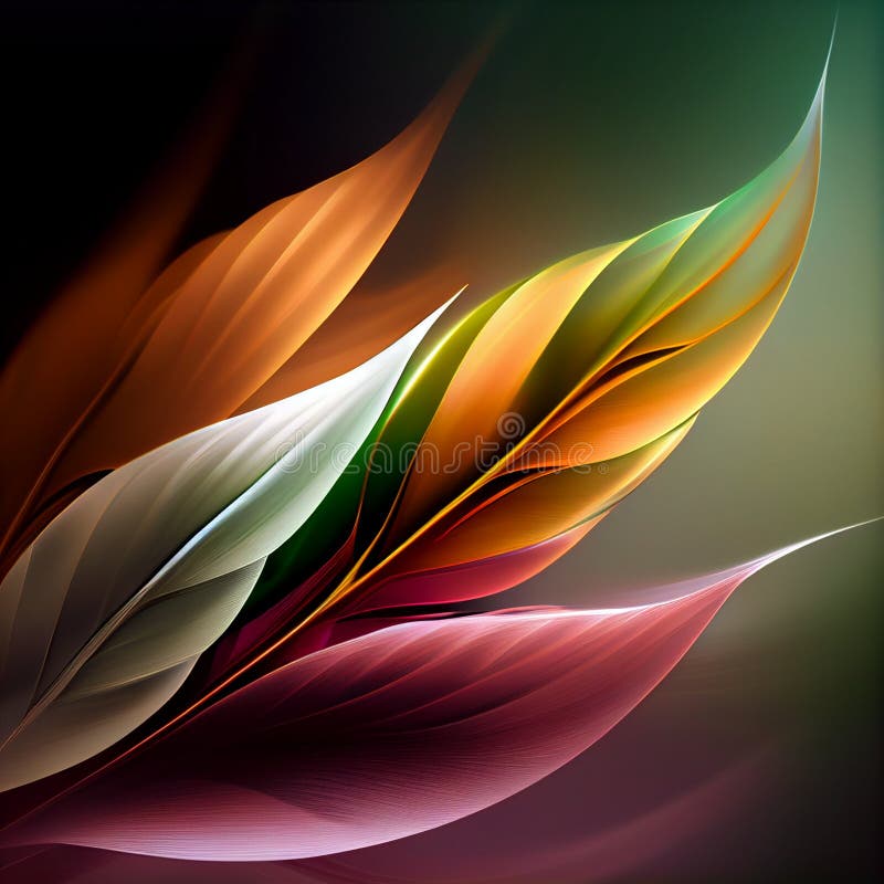 Abstract Leaf Soft Gradient Wallpaper Stock Illustration - Illustration ...