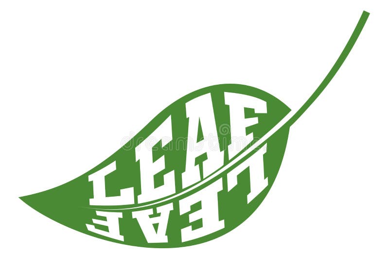 Abstract leaf and text stock vector. Illustration of flourish - 190321418