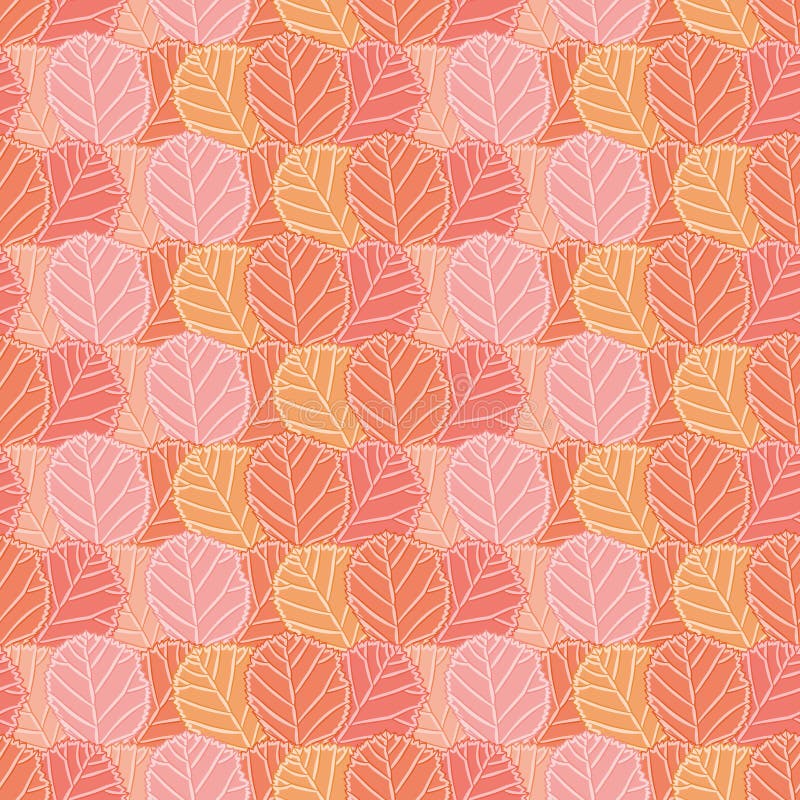Abstract Leaf Vector Repeat Pattern Stock Vector - Illustration of ...