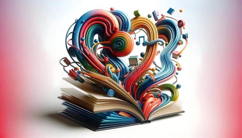 Abstract Learning Pathways Concept As a Glossy Abstract Digital Art ...