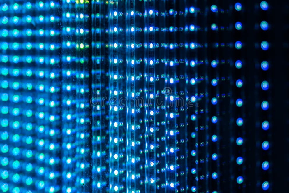 Abstract LED Light Wall Background Stock Photo - Image of open ...