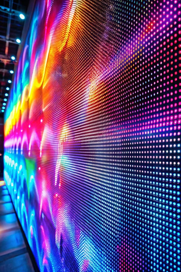 Abstract LED Screen Texture Background Stock Illustration ...