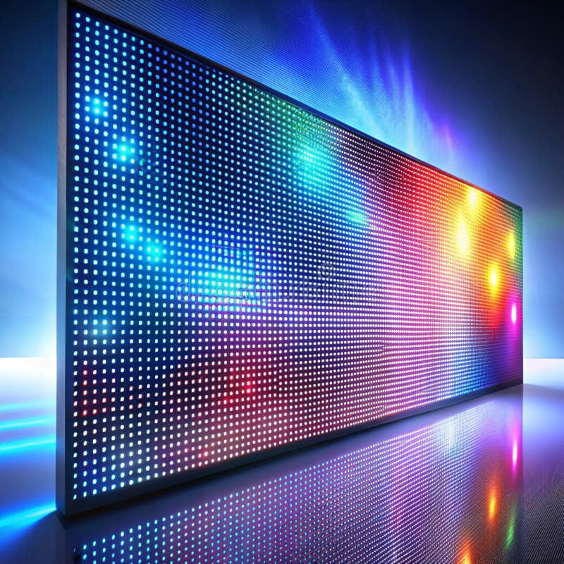 Abstract LED Screen Texture Background Stock Illustration ...
