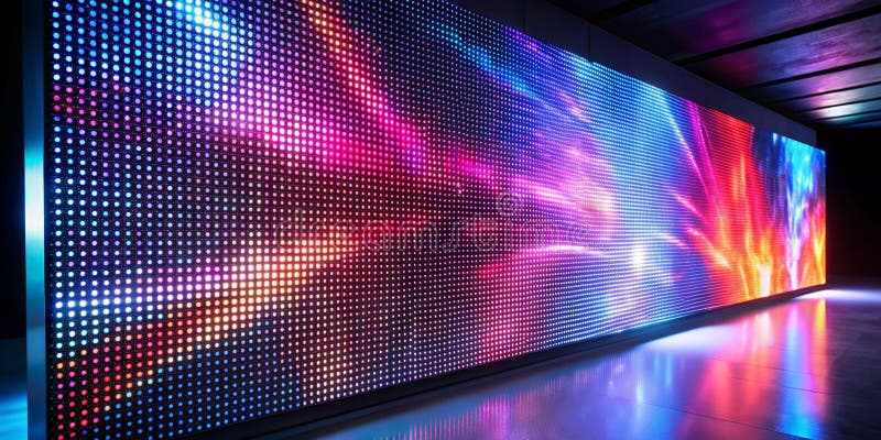Abstract LED Screen Texture Background Stock Illustration ...