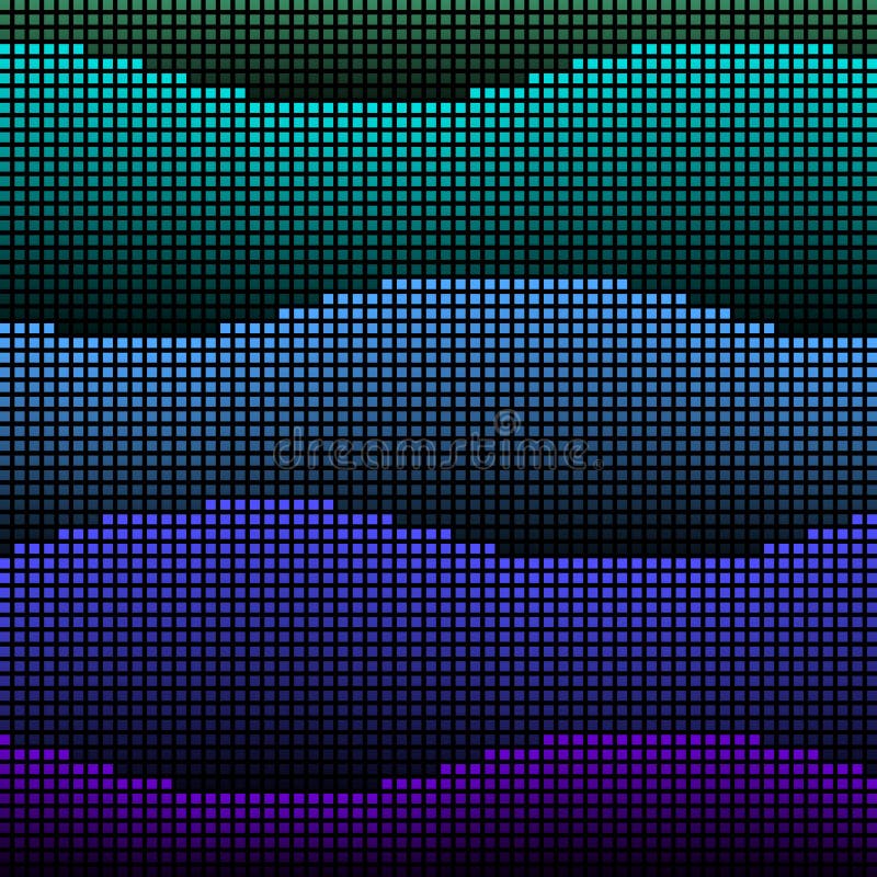 Abstract led waves stock vector. Illustration of square - 13704231