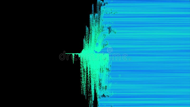 Digital Particles Dissolving into Horizontal Blue Stripes Stock Footage ...