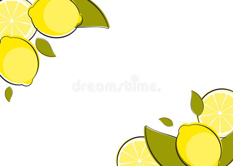 Abstract Lemon Natural Background Vector Illustration Stock Vector ...