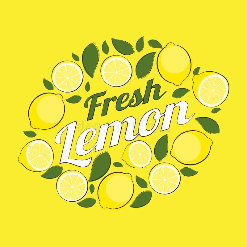 Abstract Lemon Natural Background Vector Illustration Stock Vector ...
