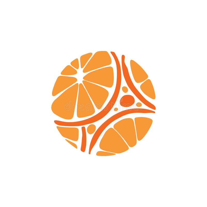 Abstract Lemon Pattern Logo Flat Vector Design Template Stock Vector ...