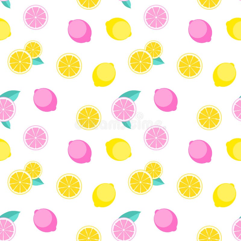 Abstract Lemon Seamless Pattern Background Vector Illustratie Stock ...