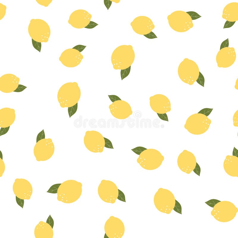 Abstract Lemon Seamless Pattern Background Vector Illustration Stock ...