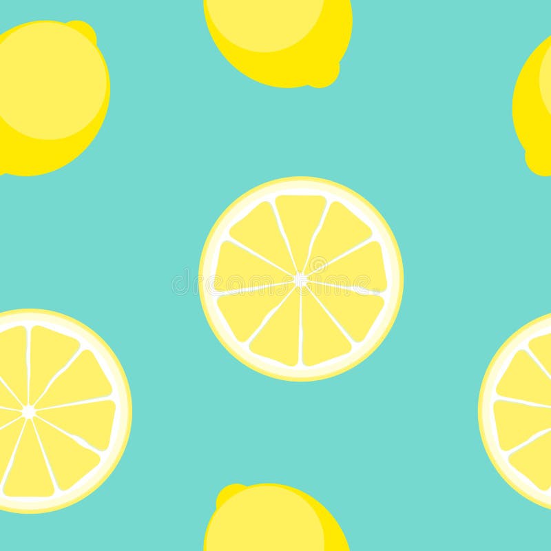 Abstract Lemon Seamless Pattern Background Vector Illustration Stock ...