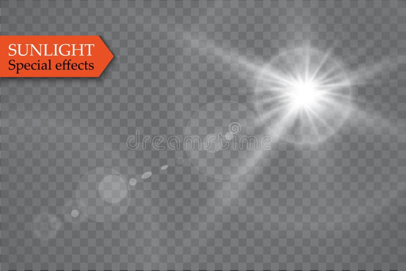 Abstract Lens Gold Front Solar Flare Transparent Special Light Effect ...