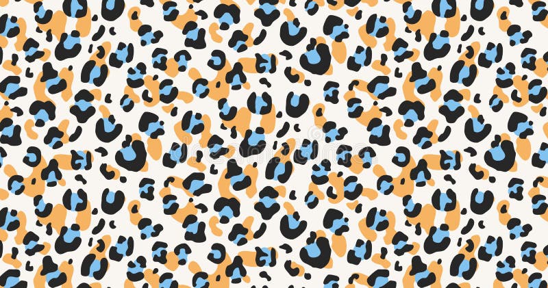 Abstract Leopard Pattern Design with Repeating Print Stock Vector ...