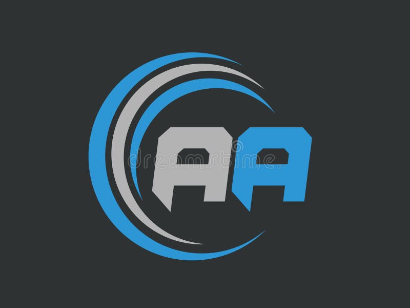 Abstract Letter AA Logo Design. AA Initial Logo Design Monogram for ...