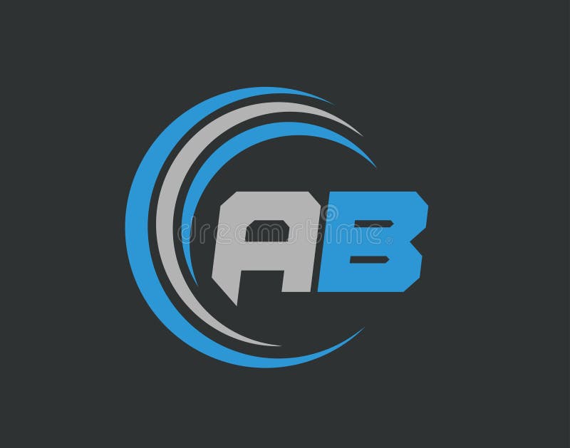 Abstract Letter AB Logo Design. AB Initial Logo Design Monogram for ...