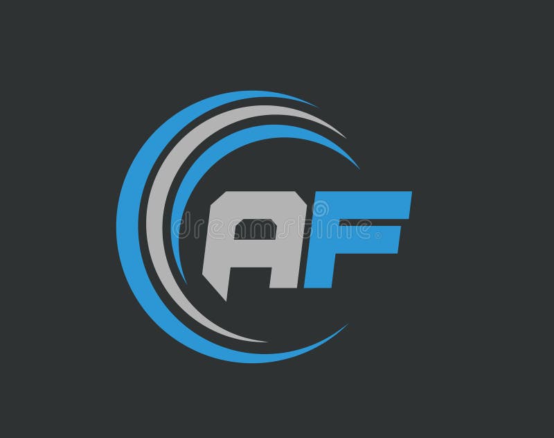 Abstract Letter AF Logo Design. AF Initial Logo Design Monogram for ...