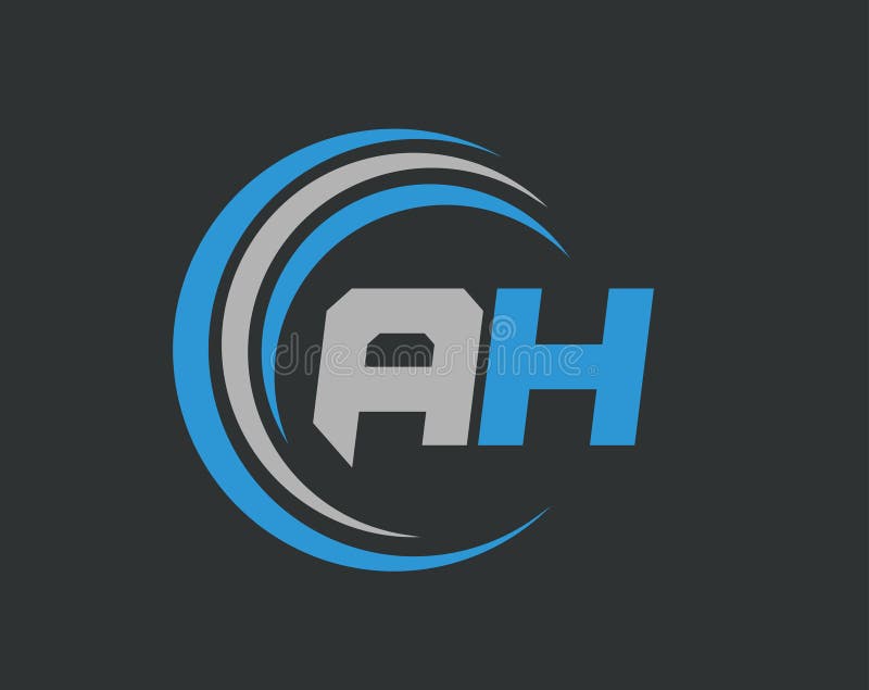 Abstract Letter AH Logo Design. AH Initial Logo Design Monogram for ...