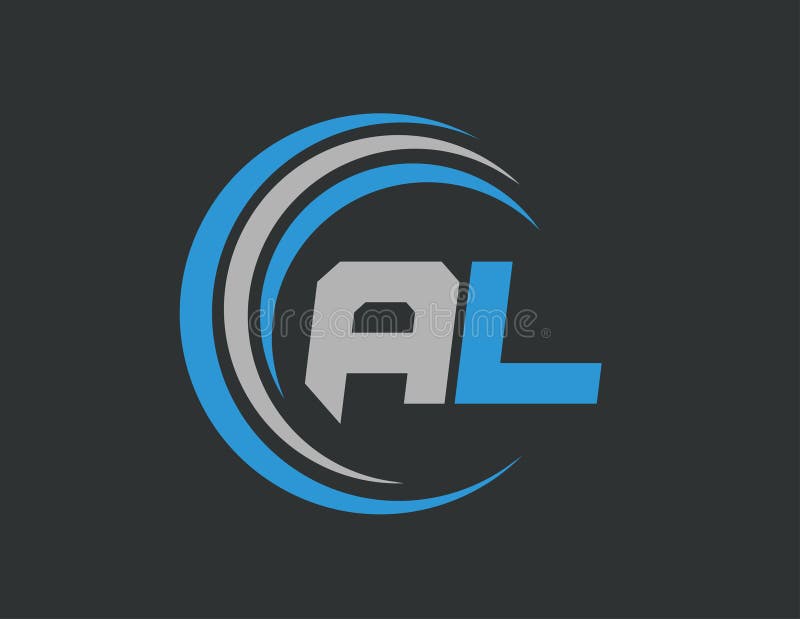 Abstract Letter AL Logo Design. AL Initial Logo Design Monogram for ...