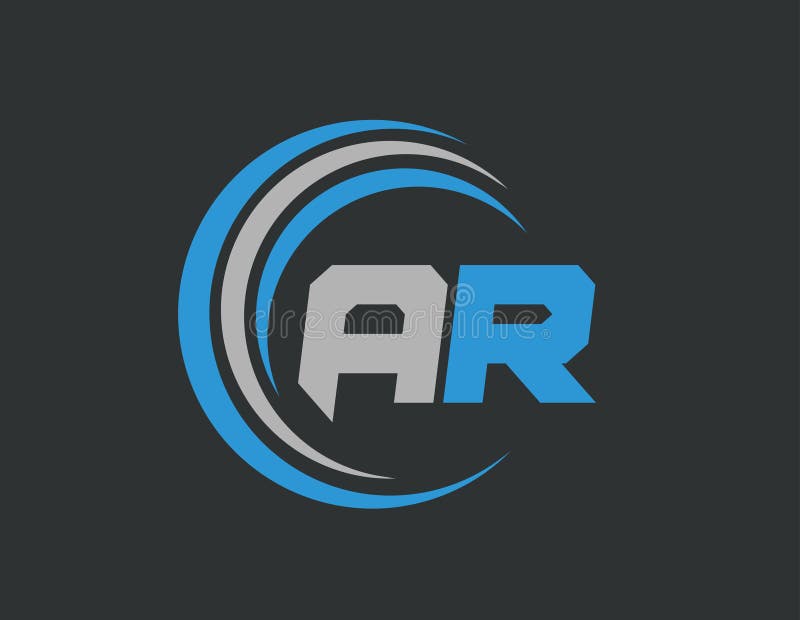 Abstract Letter AR Logo Design. AR Initial Logo Design Monogram for ...