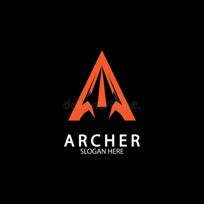 Abstract Letter a and Arrow Head Logo Design Vector Illustration Stock ...