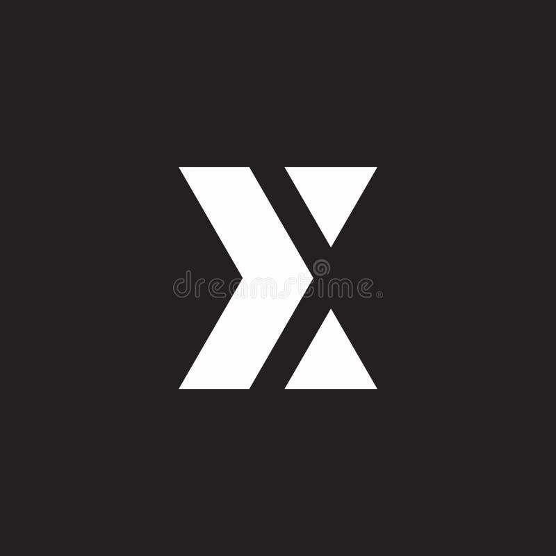 Abstract Letter X Arrow Negative Space Geometric Logo Vector Stock ...