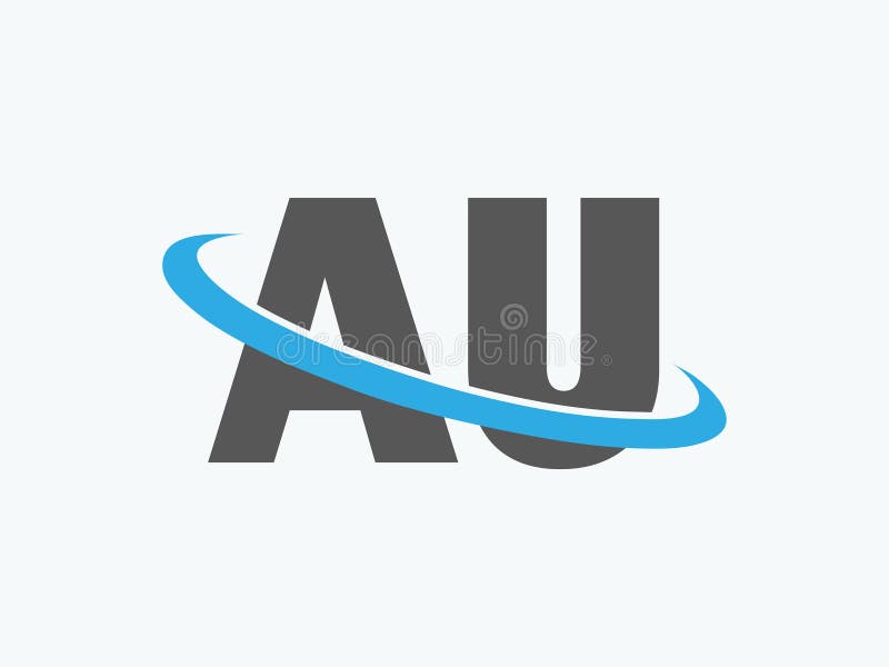 Abstract Letter AU Logo Design. AU Initial Logo Design Monogram for ...