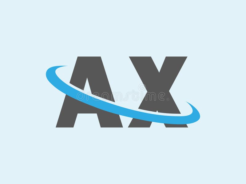 Abstract Letter AX Logo Design. AX Initial Logo Design Monogram for ...
