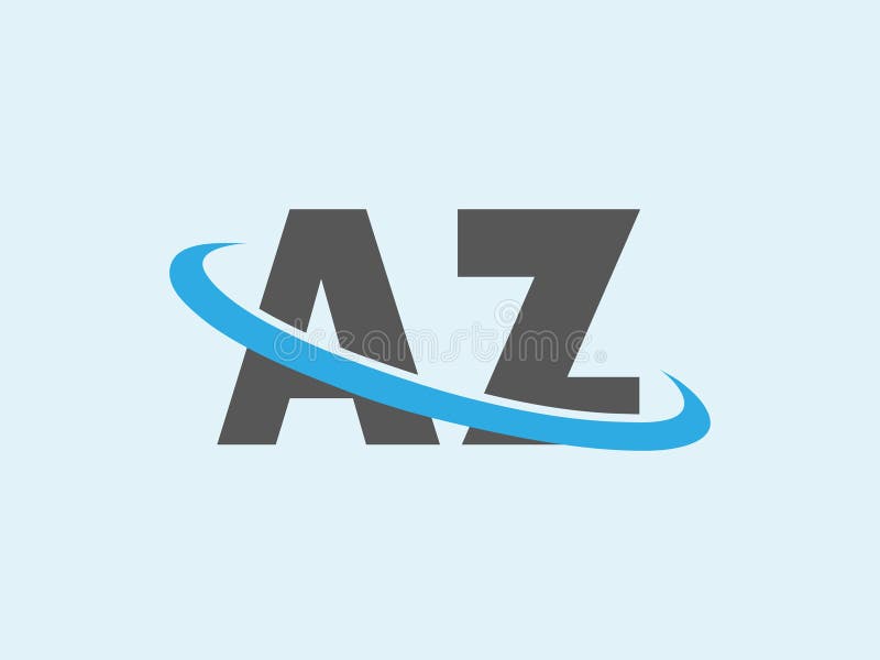 Abstract Letter AZ Logo Design. AZ Initial Logo Design Monogram for ...