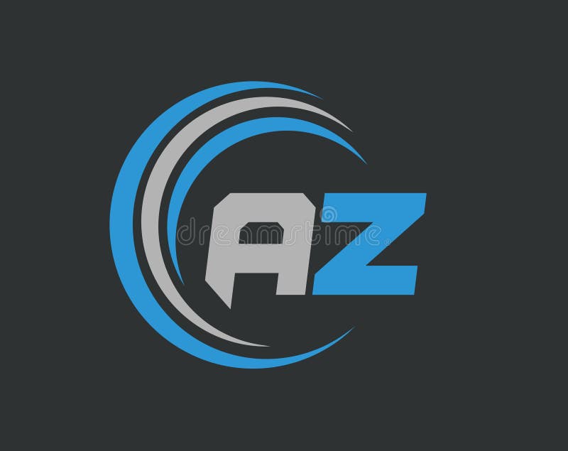 Abstract Letter AZ Logo Design. AZ Initial Logo Design Monogram for ...
