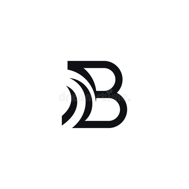 Abstract Letter B Logo Design Vector Template Stock Illustration ...