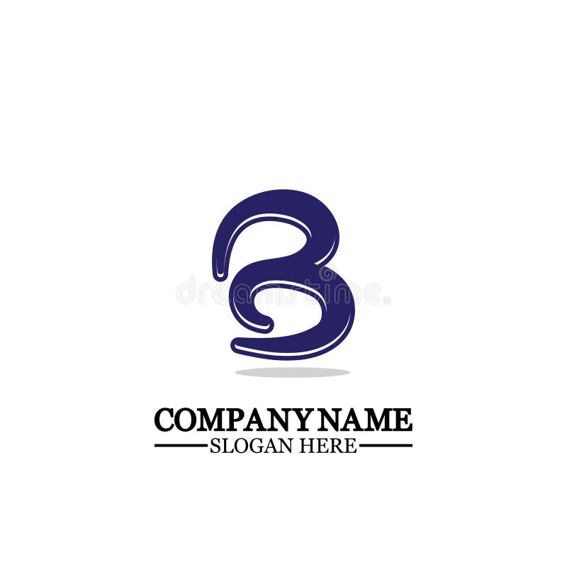 Abstract Letter B Logo Vector. B Logo Symbol Icon Design Template Stock ...