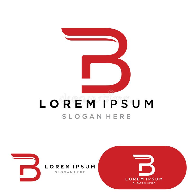 Abstract Letter B Logo Vector. B Logo Symbol Icon Design Template Stock ...