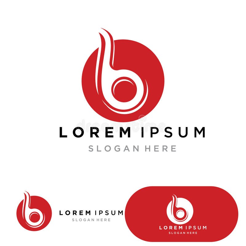 Abstract Letter B Logo Vector. B Logo Symbol Icon Design Template Stock ...