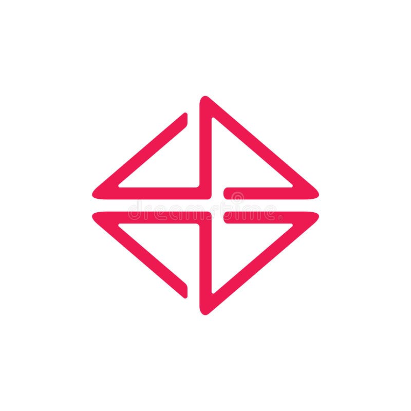 Abstract Letter B Square Geometric Line Logo Vector Stock Vector ...