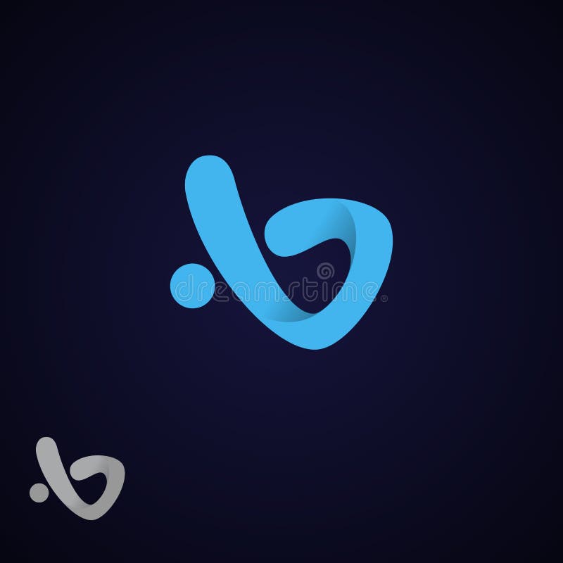 Abstract Letter B Symbol Design with Creative Modern Trendy Stock ...
