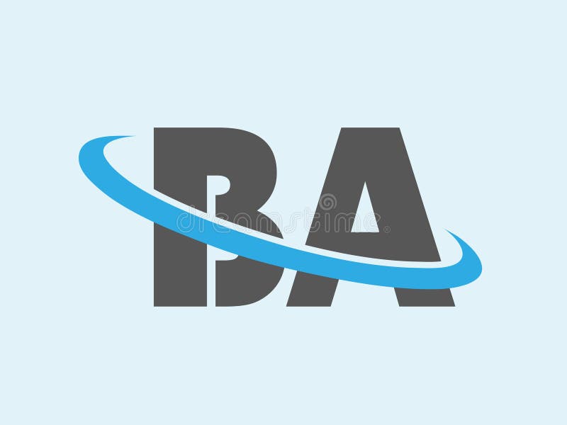Abstract Letter BA Logo Design. BA Initial Logo Design Monogram for ...