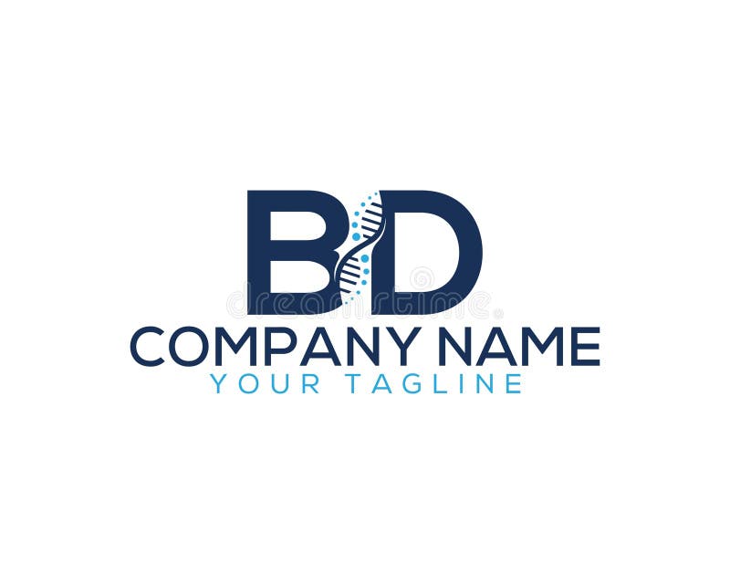 Abstract Letter B DNA Biology Logo Concept. Stock Vector - Illustration ...