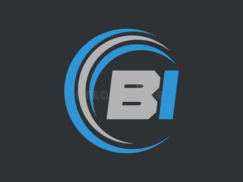 Abstract Letter BI Logo Design. BI Initial Logo Design Monogram for ...