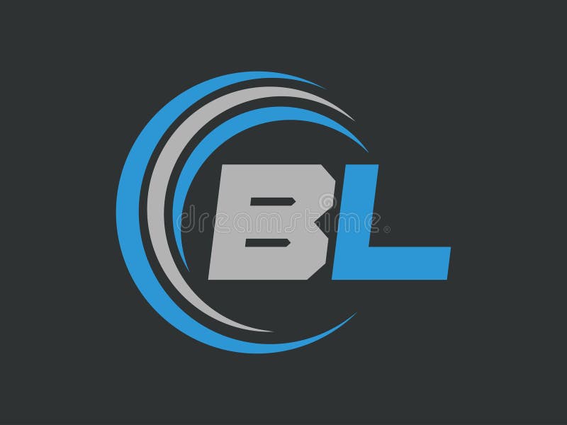 Abstract Letter BL Logo Design. BL Initial Logo Design Monogram for ...