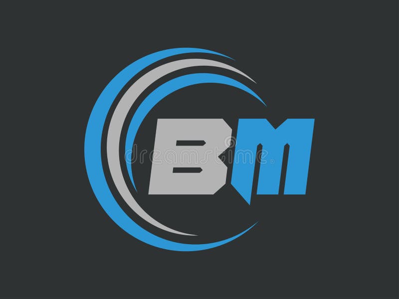 Abstract Letter BM Logo Design. BM Initial Logo Design Monogram for ...