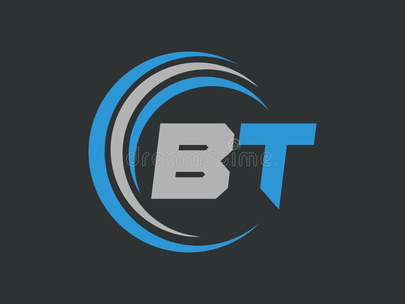 Abstract Letter BT Logo Design. BT Initial Logo Design Monogram for ...