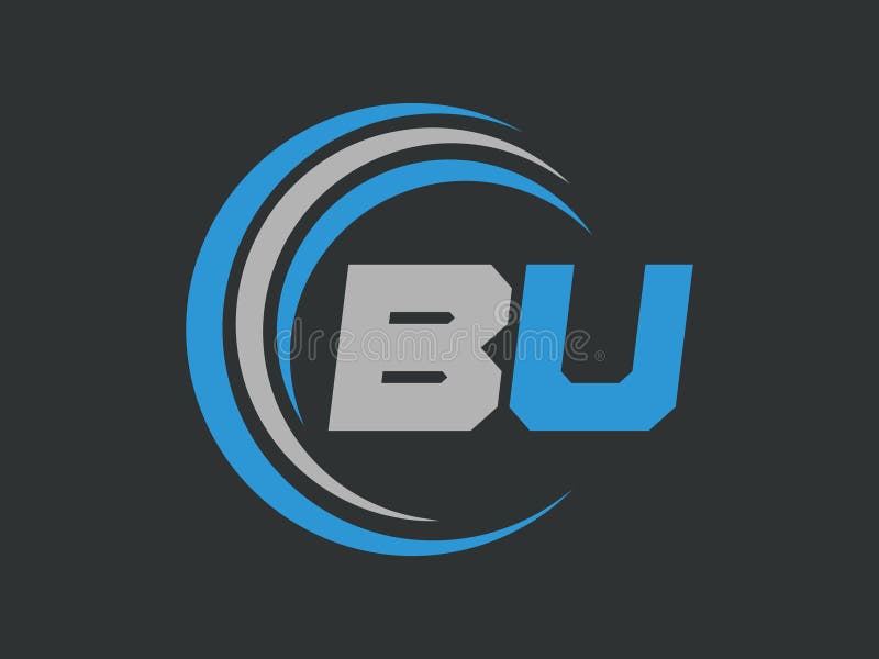 Abstract Letter BU Logo Design. BU Initial Logo Design Monogram for ...