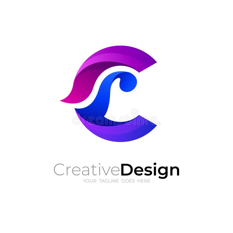 Abstract Letter C Logo and Modern Design Template, Stock Vector ...