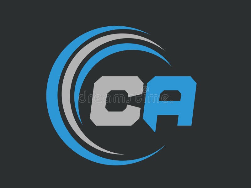 Abstract Letter CA Logo Design. CA Initial Logo Design Monogram for ...