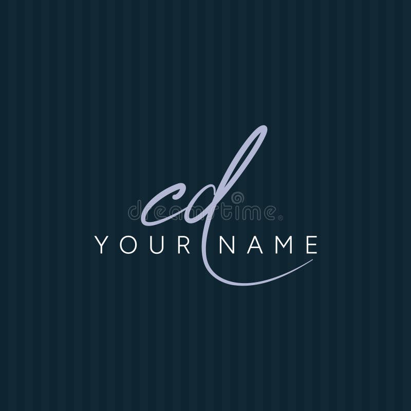 Abstract Letter CD Logo - Initial Monogram Template for Alphabet C and ...
